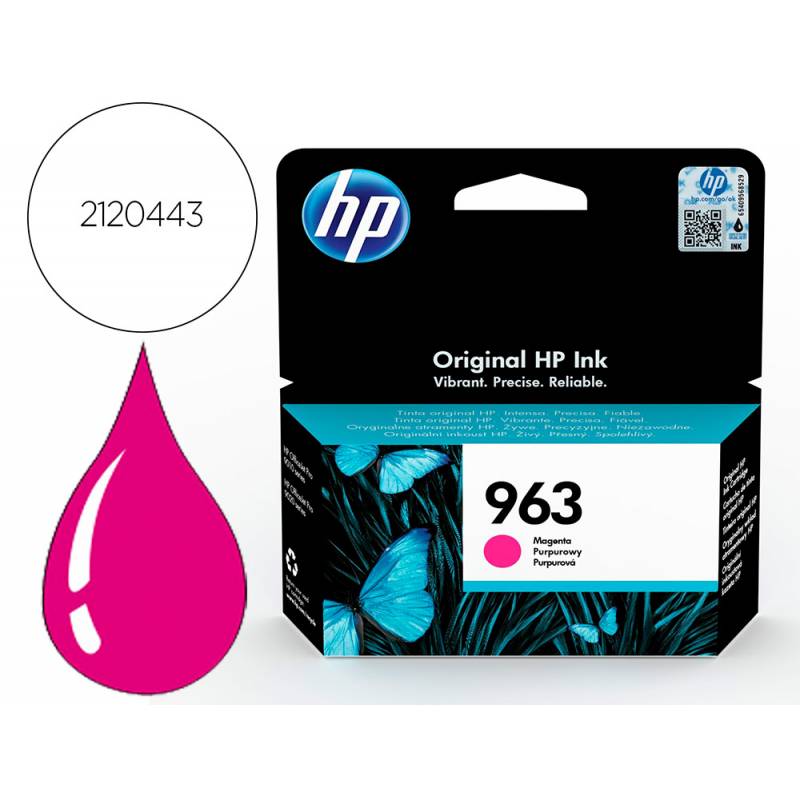 INK-JET HP 963 OFFICEJET PRO 9010 / 9020 / 9022 / 9023 / 9025 MAGENTA ...