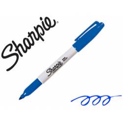 Rotulador Sharpie Permanente Color Azul Punta fina Caja 12 (155877)