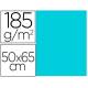 Cartulina Gvarro color Azul Caribe 50x65 cm 185 gr (79847)
