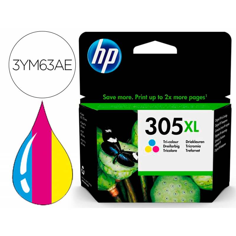 INK-JET HP 305XL DESKJET 1210 / 1212 / 1255 / 2732 / 2752 / 4155 / 4158 ...