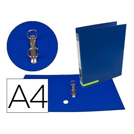 Carpeta marca Liderpapel carton forrado Color System A4 azul (77599)