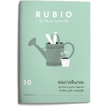 Cuaderno Rubio Escritura nº 10 Escritura para mejorar la letra y la (22491)